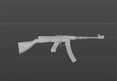 🔫 Soviet Ppsh 2 Submachine Gun 3d Model Material・ Obj File For 3d
