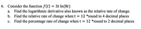 Solved 6 Consider The Function F T 3t In 8t A Find The