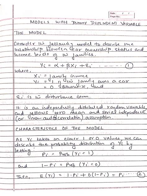 Linear Probability Model Pdf