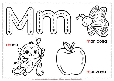 🥇 Dibujos Con La Letra M Para Colorear【pdf】 ️2024