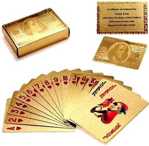 Luxurious 24k Gold Plated Playing Cards Etsy