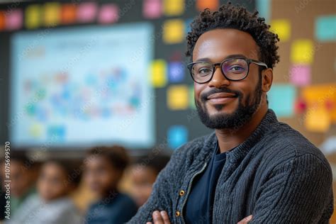 Online Class Engagement With A Teacher Leading A Digital Lesson In A