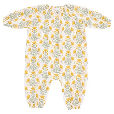 Peasant Romper Winter Dandelions Honeybug