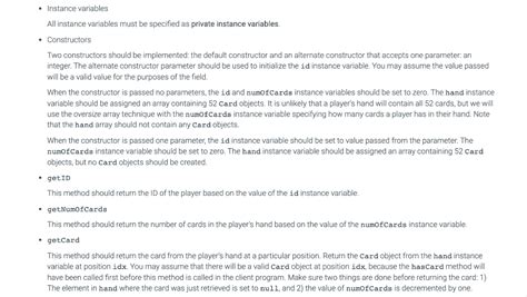Solved The Player Class Class Name Player Constructors