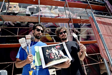 Slobodna Dalmacija Luka Duplančić I Ivan Svaguša O Muralu U Slavićevoj Mi Crtamo A Ispod