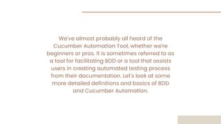 An Overview Of Cucumber Automation Testing Pdf