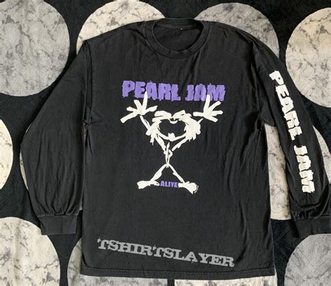 Pearl Jam Alive Stickman Purple 1993 Tshirtslayer Tshirt And