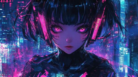 Ai Enhanced Cyberpunk Anime Girl Backiee