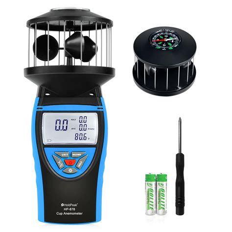 Holdpeak Handheld Cup Anemometer With Compass 360° Wind