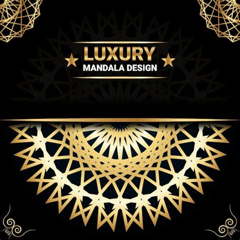 A Black And Gold Poster For A Luxury Brand Premium Vector
