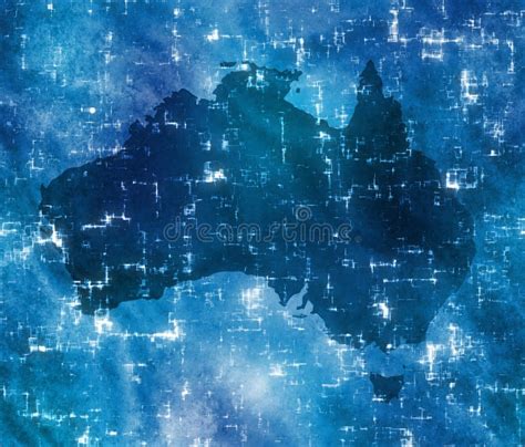 High Tech Map Of The World Stock Vector Illustration Of Continents 3210663