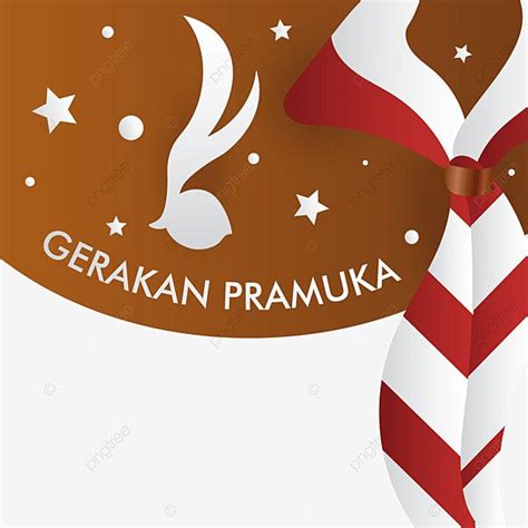 Gerakan Pramuka Indonesia 3d Realistic Banner Png
