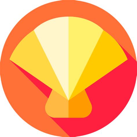 Ícone De Concha Flat Circular Flat