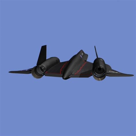 3d Sr 71a Blackbird Model