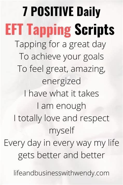 Eft Self Love Scripts Artofit