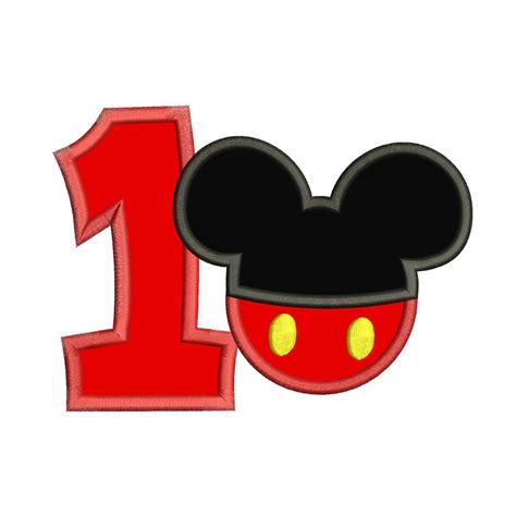 Mickey Mouse Number 1 Clipart Mickey Mouse Number 1 Png And Free Mickey