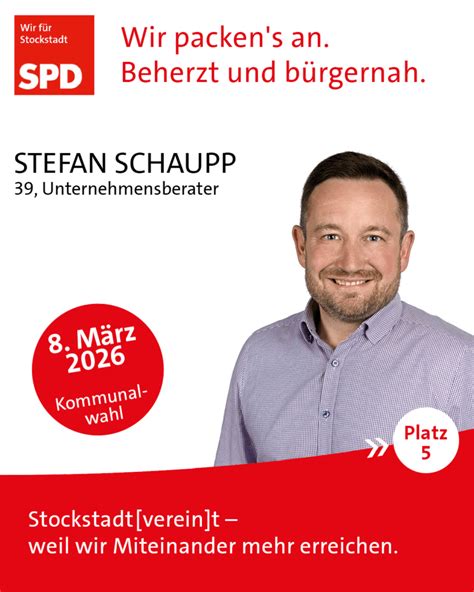Stefan Schaupp Spd Stockstadt 2026