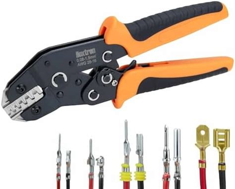 5 In 1 Wire Crimping Tool Awg 28 16 Ratcheting Crimper For Non