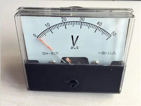 Dh 670 Dc 0 50v Analog Panel Voltmeter Voltmeter Pointer Type Meter In