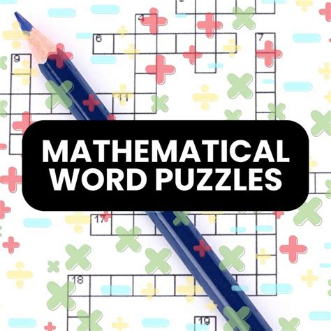 Mathematical Word Puzzles Math Love