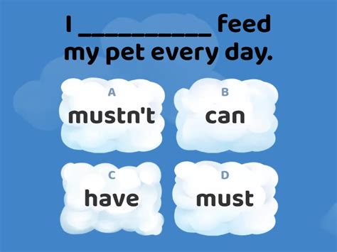 Modal Verbs Test Quiz