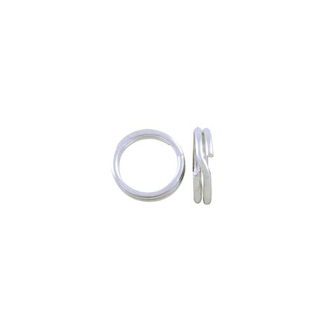 Split Ring 7mm Sterling Silver 1 Pc