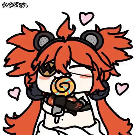 Safebooru 1girl Animated  Eating Eyepatch Food Lollipop Seseren