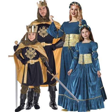 Familia Reyes Y Doncellas Medievales Disfraces Para Grupos Online