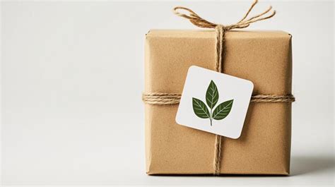 Sustainable Design Package Is Made Of Biodegradable Unbleached