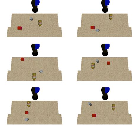 A The Environment Encompassing The Robot The Table With The Shelf