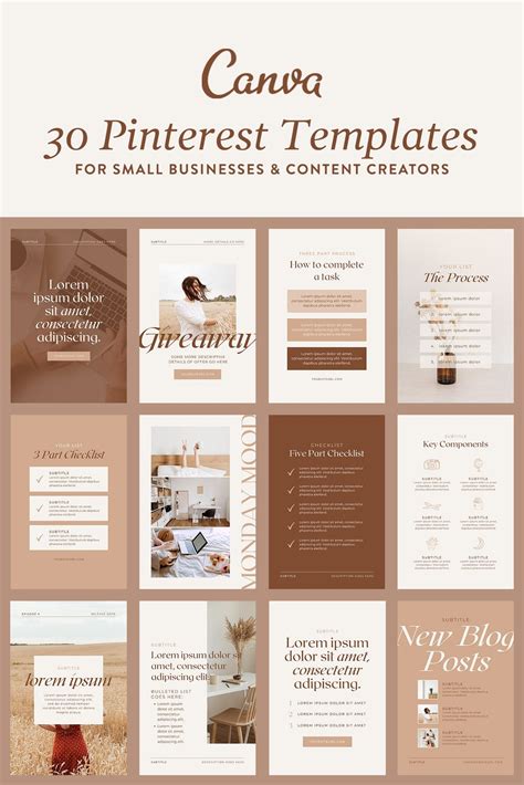 Creating A Beautiful Cohesive Pinterest Profile Is A Breeze With These Luxury Canva Templates