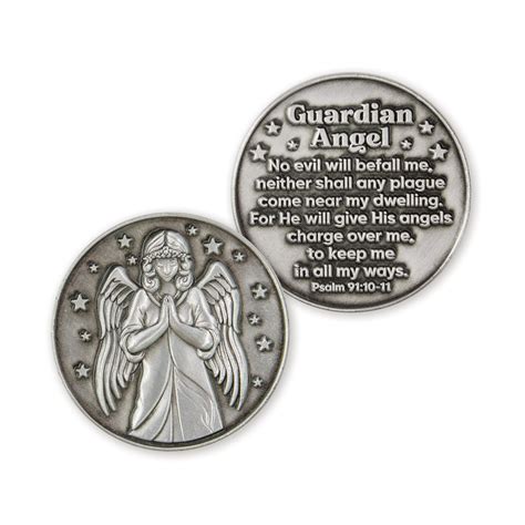 Guardian Angel Coin 3 Bright Golden Angel Guardian Coins 2 Sided
