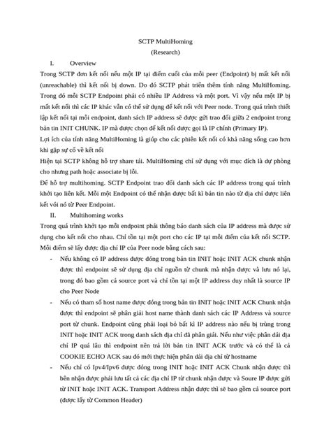 Sctp Multihoming Pdf