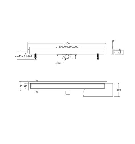 Besco Virgo Next Duo Odp Yw Liniowy Cm Prysznicowy W Przy Cienny Chrom Ol Vnd