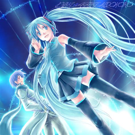 Hatsune Miku And Kaito Vocaloid Drawn By Ichika Asatsuki Danbooru