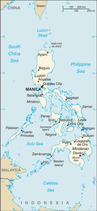 Filipinas Geografía El Libro De Datos Del Mundo