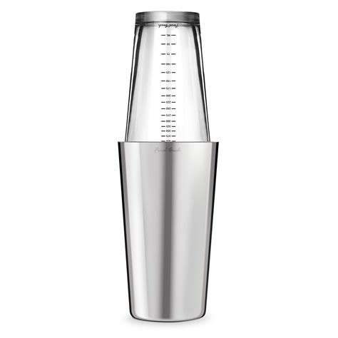 Final Touch Double Wall Boston Shaker With Silicone Seal And Ounce