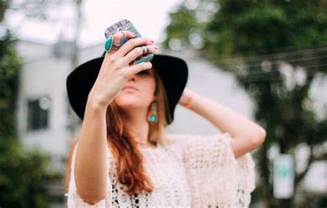 Photo Wallpaper Girl Pattern Hat Phone Photographs Girl 336530