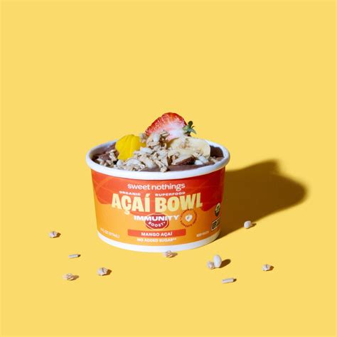 Sweet Nothings Organic Mango Frozen Açai Bowl