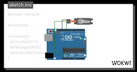 Servo Serial Wokwi Esp32 Stm32 Arduino Simulator