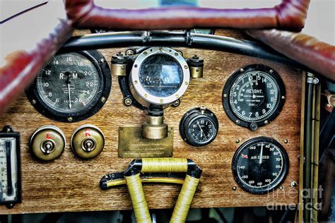 1916 Sopwith Pup British Bi Plane Ww1 Cockpit Photograph By Paul Ward