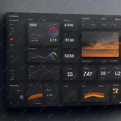 Premium Photo Gridbased Dashboard Layout With Uxui Principles