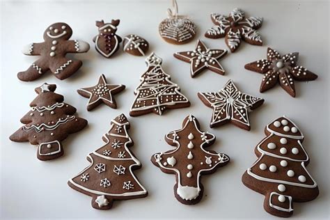 Premium Photo Assortment Of Decorative Gingerbread Cookies