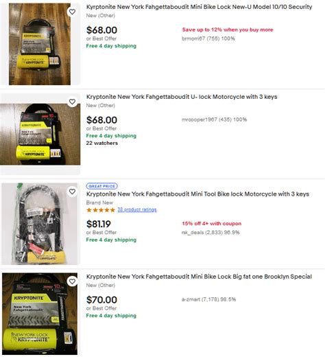 Ebay Sells The Kryptonite Ny Fahgettaboudit For 60 80 And Theyre