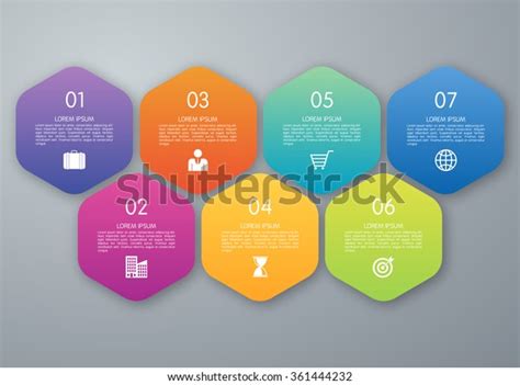 Hexagon Vector Infographic Photos And Images Shutterstock