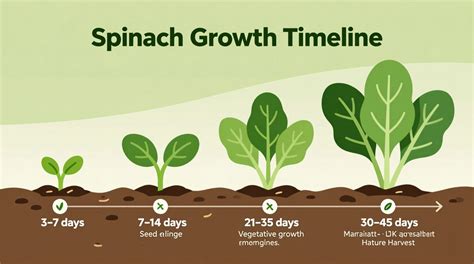 Spinach Growth Timeline Seed To Harvest Days Explained