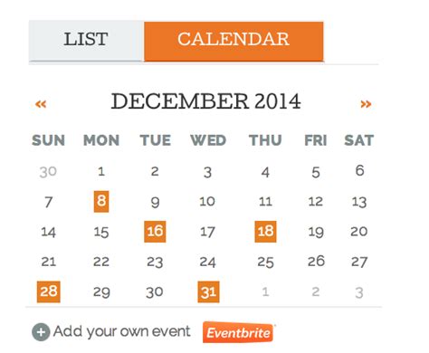 Jquery Ui Eventbrite Customer Calender For Stack Overflow