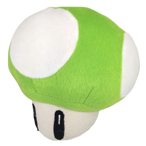 Peluche Super Mario Bros Hongo Verde Juguete Green Mushroom Champiñon