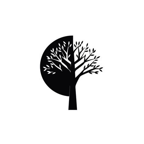 Premium Vector Free Vector Silhouette Tree Symbol Logo Icon Favicon Image