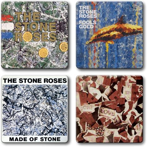 The Stone Roses Album Cover Style 4 Piece Wooden Coaster